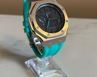 Casio G-shock Oak Blue Black GA-2100 Custom Casioak Men's Watch - Etsy
