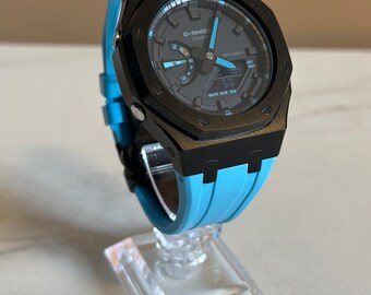 Casio G-shock Oak Blue Black GA-2100 Custom Casioak Men's Watch - Etsy