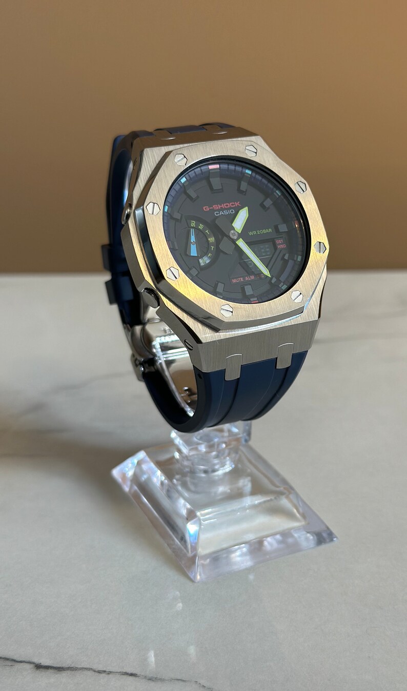 Casio G-shock Oak Purple Blue GA-2100 Custom Casioak Men's Watch - Etsy ...