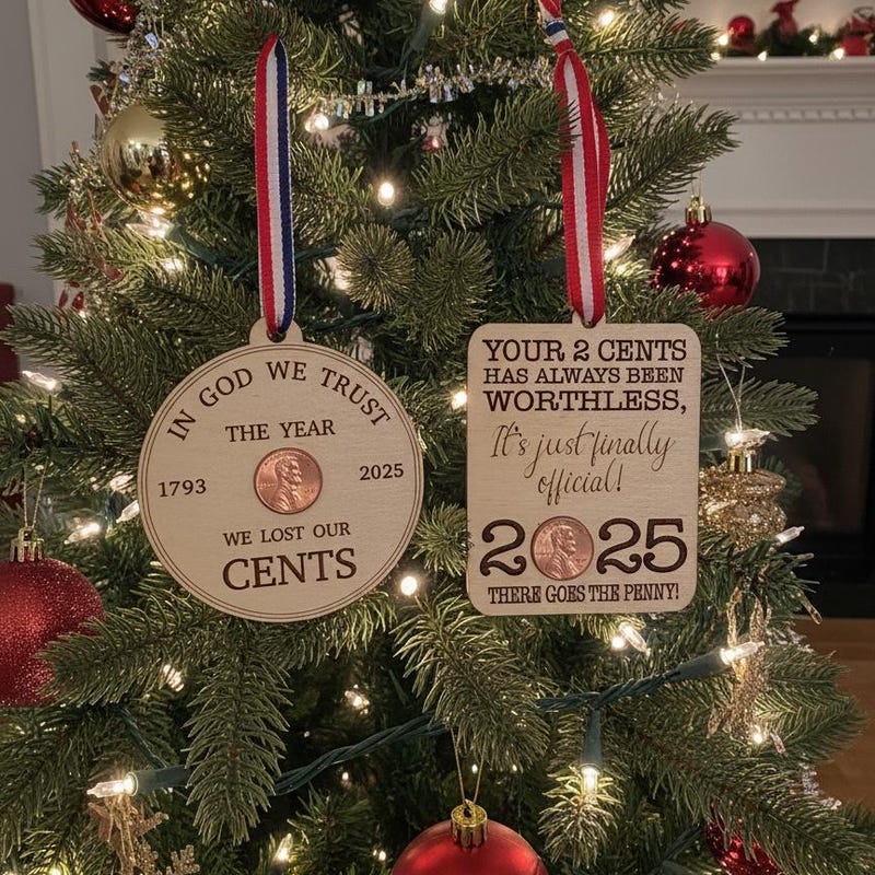 Wooden Penny Ornament - Etsy