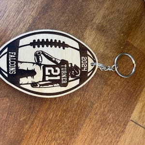 SVG Digital File of Football Ornament With Player Inset. 3 Files ...