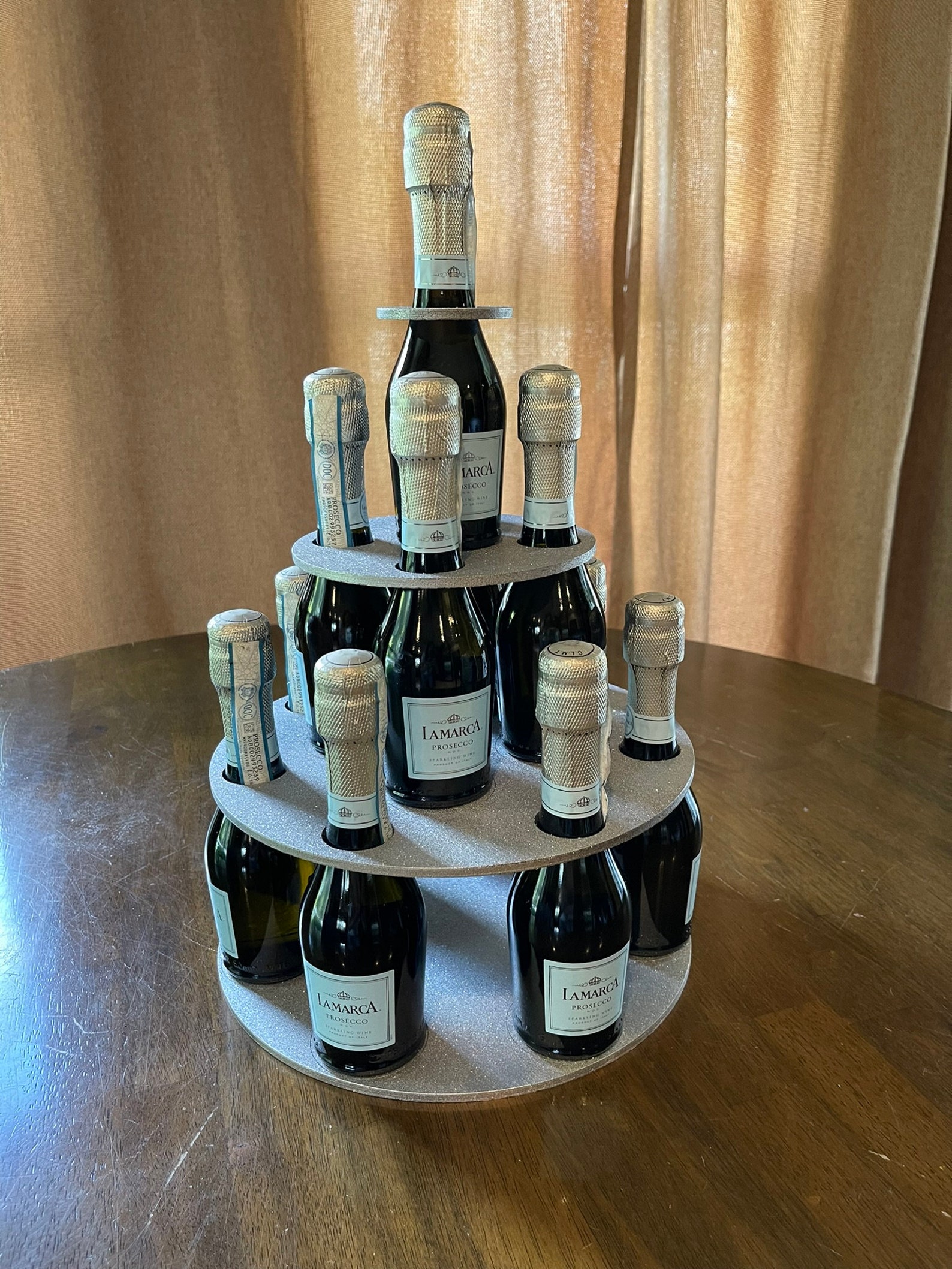 3 Tier Alcohol Shot Liquor Tower Display Cake, Fits 12 Mini Bottles of ...