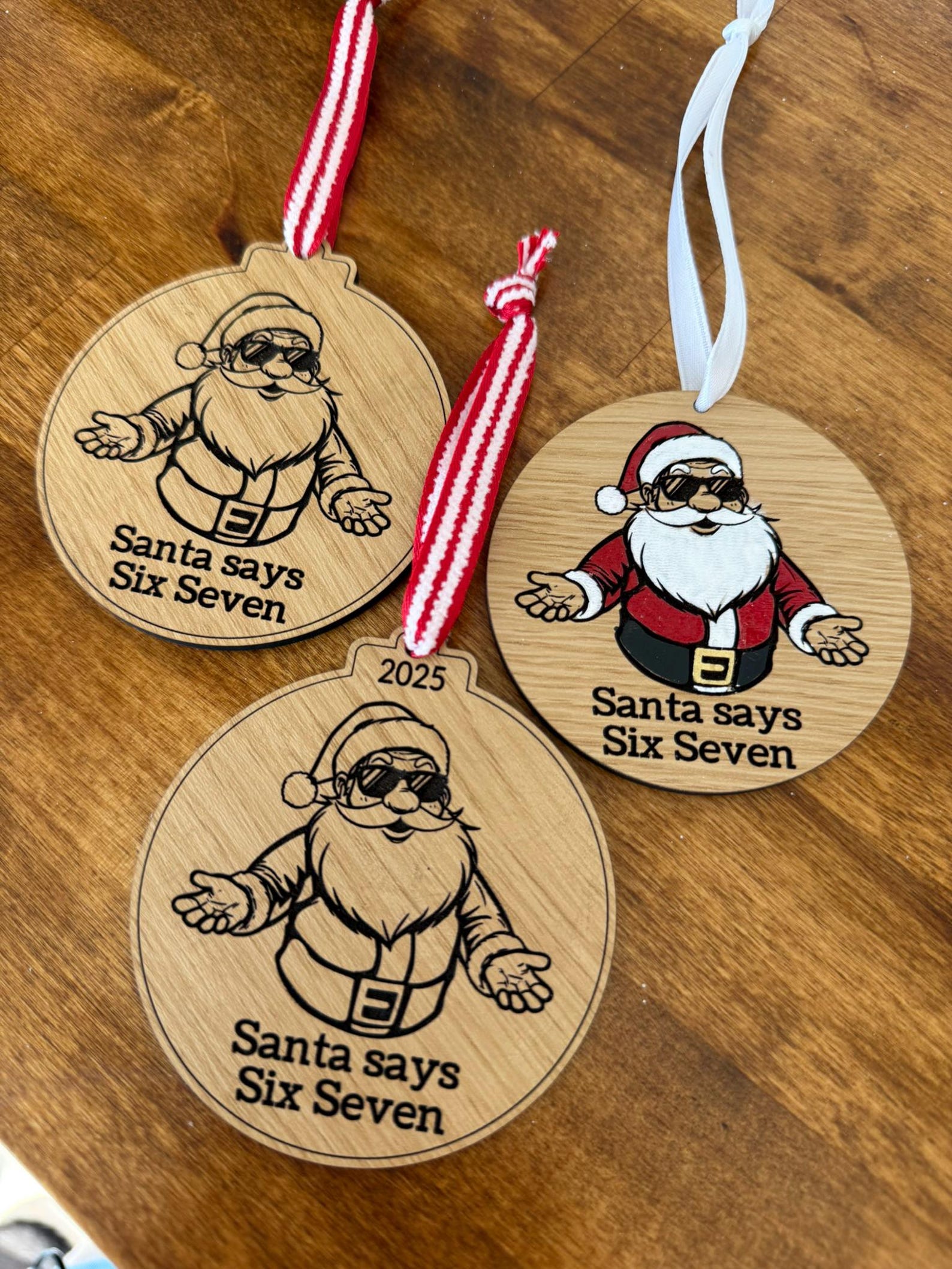 SVG Digital Laser File of TIKTOK Viral Wording "six Seven" Ornament ...