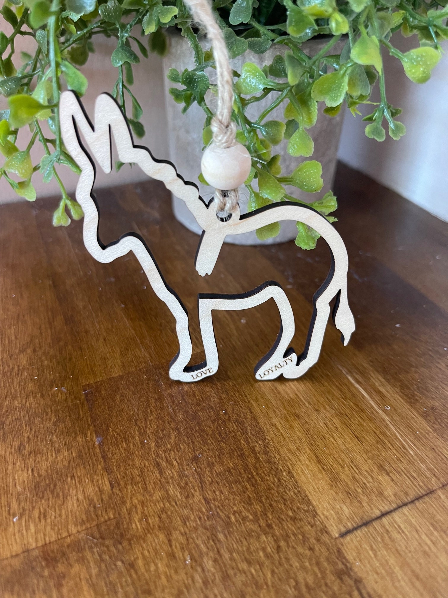 A Story of Love and Loyalty Donkey Ornament Gift - Cross Donkey Legend ...
