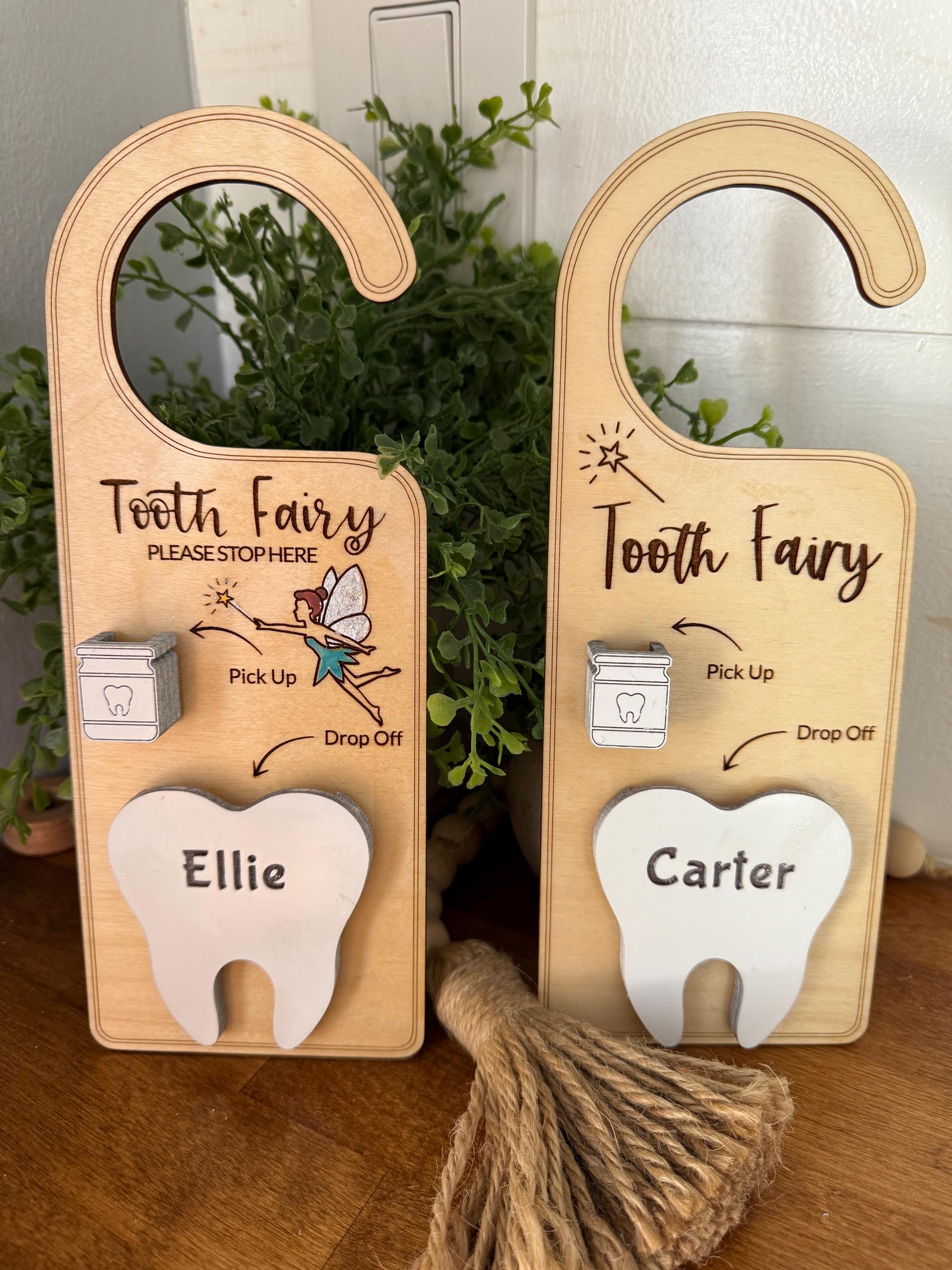 Personalized Tooth Fairy Please Stop Here Pick up and Drop off Door ...