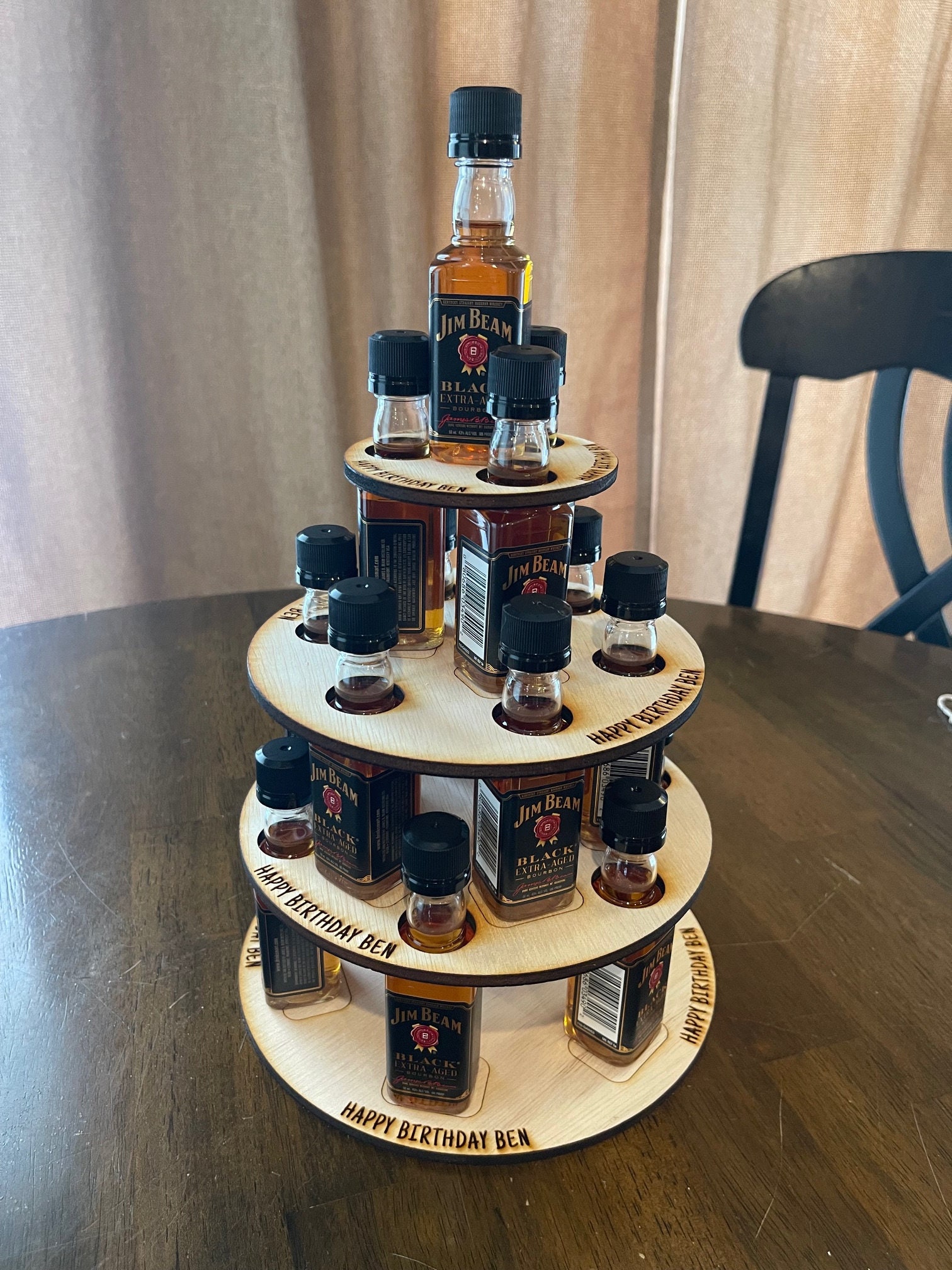 16 Bottles 4 Tier Alcohol Liquor Shot Tower Display Cake , Fits ...