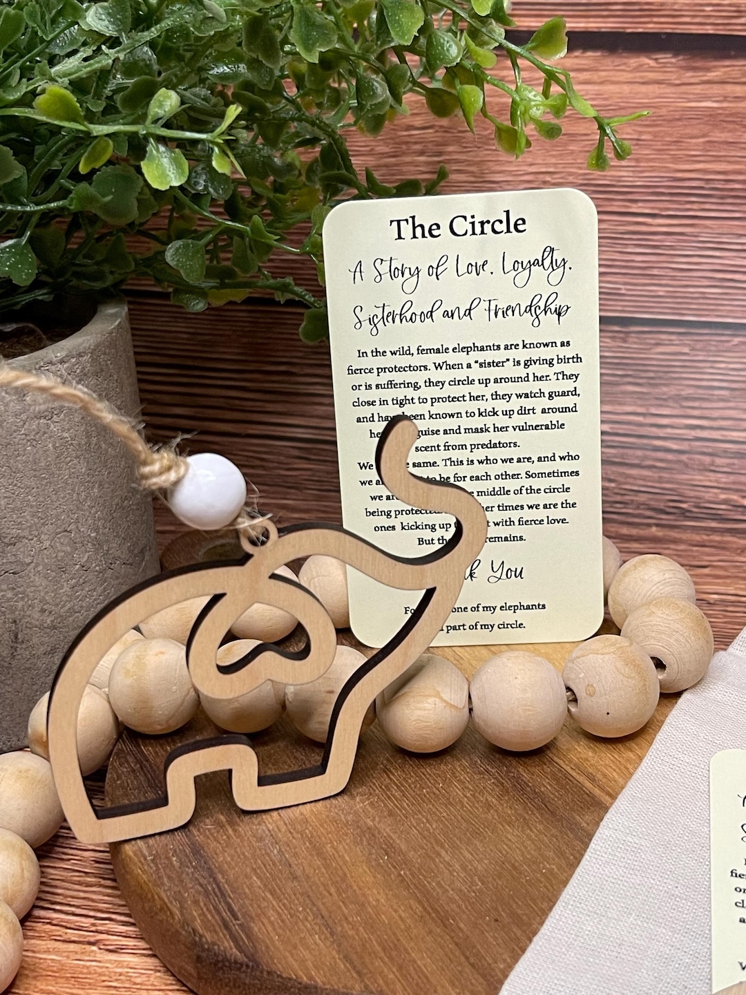 The Circle- A Story of Love and Loyalty Elephant Ornament Gift ...