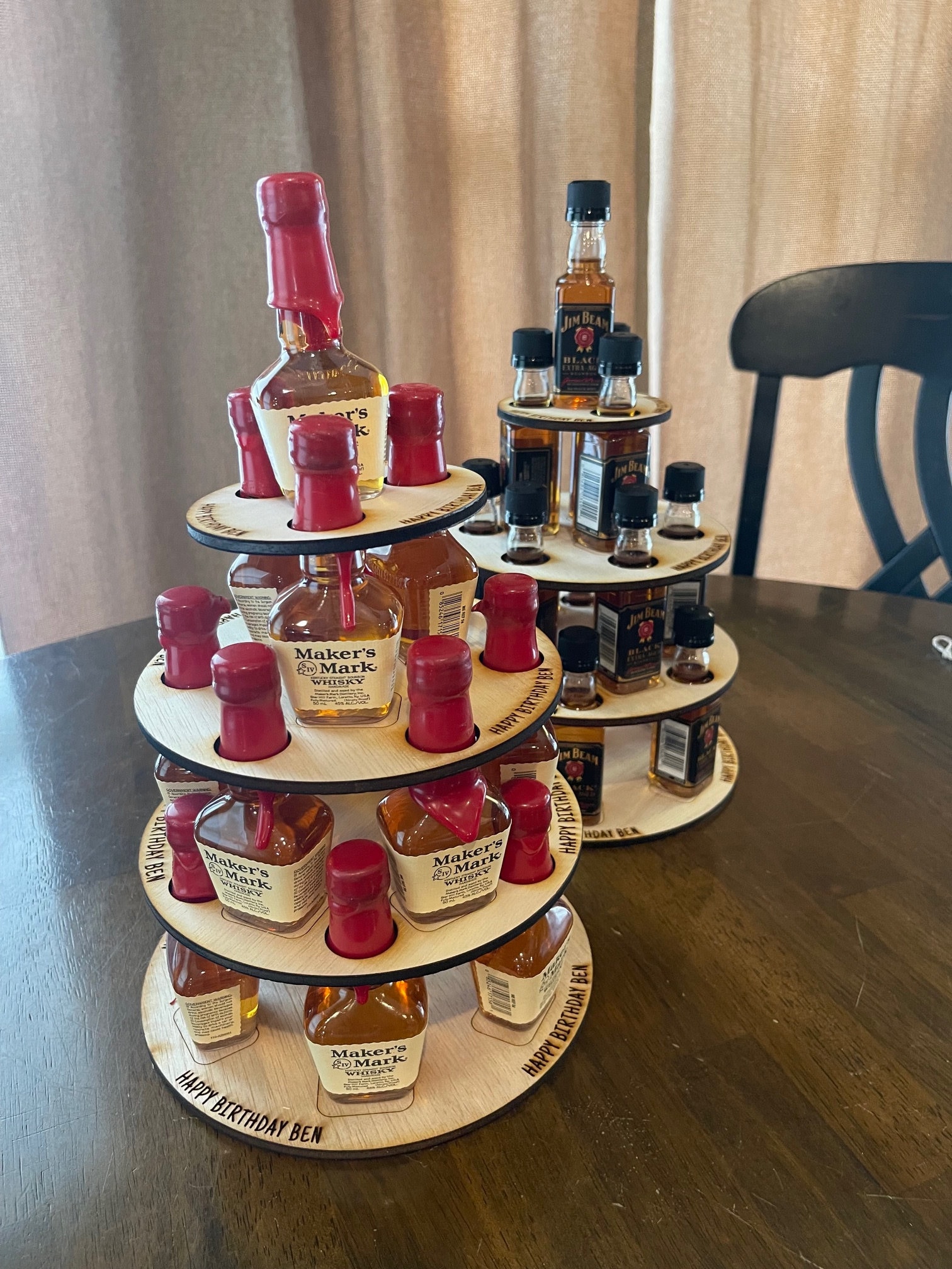 16 Bottles 4 Tier Alcohol Liquor Shot Tower Display Cake , Fits ...