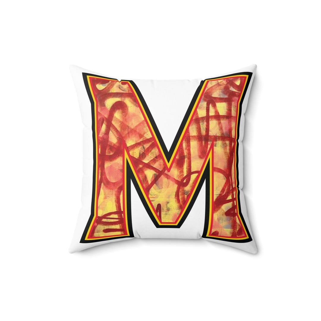 College Spirit 16x16 Pillow - College Park, MD. Graffiti-inspired ...
