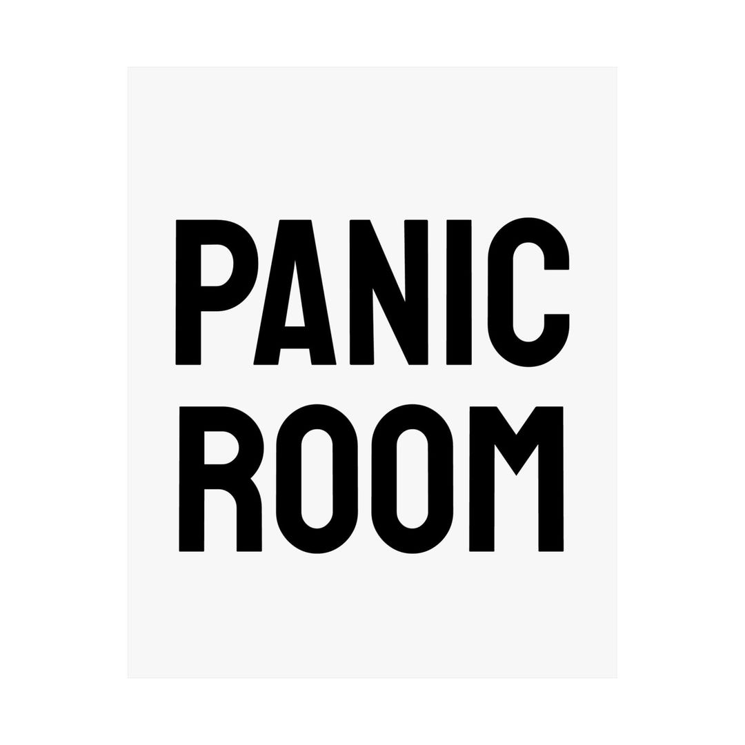 Abstract Panic Room Poster, Ironic Dorm Room Wall Art, Matte Giclée ...