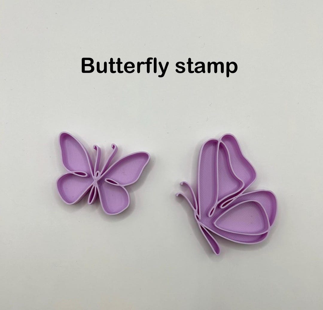 Butterfly Stamp, Bug Stamp, Insect Stamp, Spring Time, Nature, Clay ...