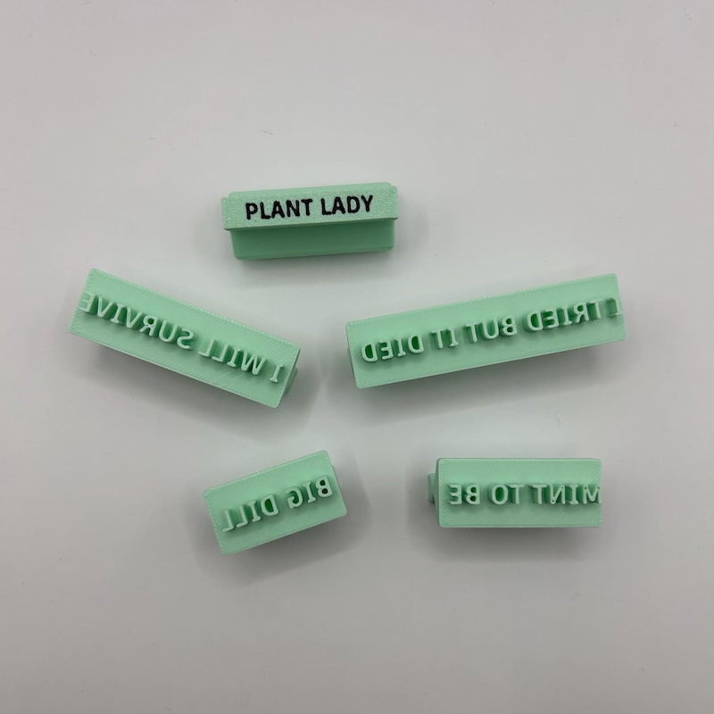 Clay Stamps Phrases - Etsy