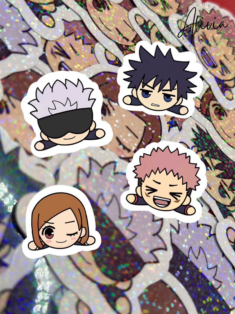 Satoru Gojo Sticker, Gojo, Anime Stationary, Holographic Stickers, 2 ...