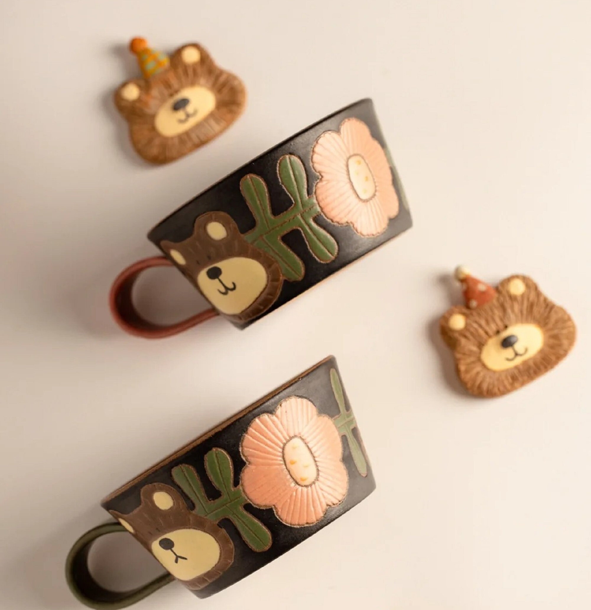 Cute Sugar Bowl With Lid Ceramic Cookie Jar Painted Jars Candy Jar ...