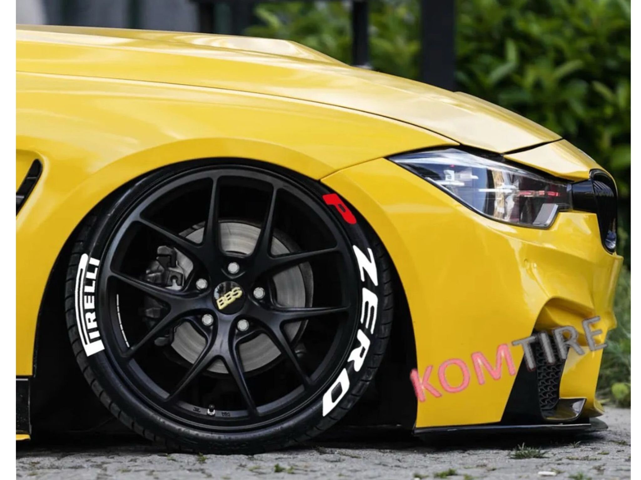 P Zero Tire Stickers Tire Letters Decal Custom 1'' 8x Permanent Tire ...