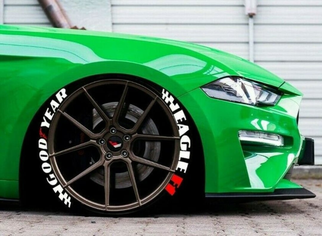 GOODYEAR EAGLE F1 Tire Stickers Tire Letters Decal Custom 1'' 8x ...