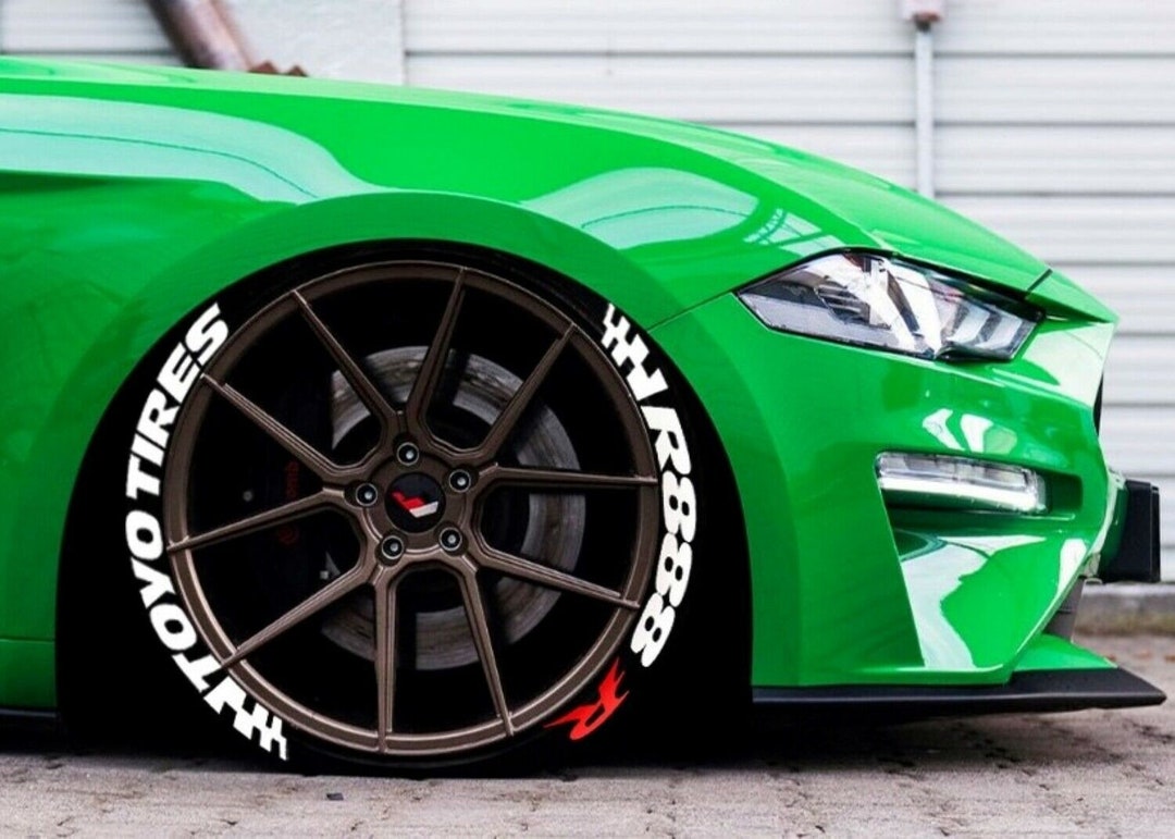 TOYO TIRES R888R Tire Stickers Tire Letters Decal Custom 1'' 8x ...