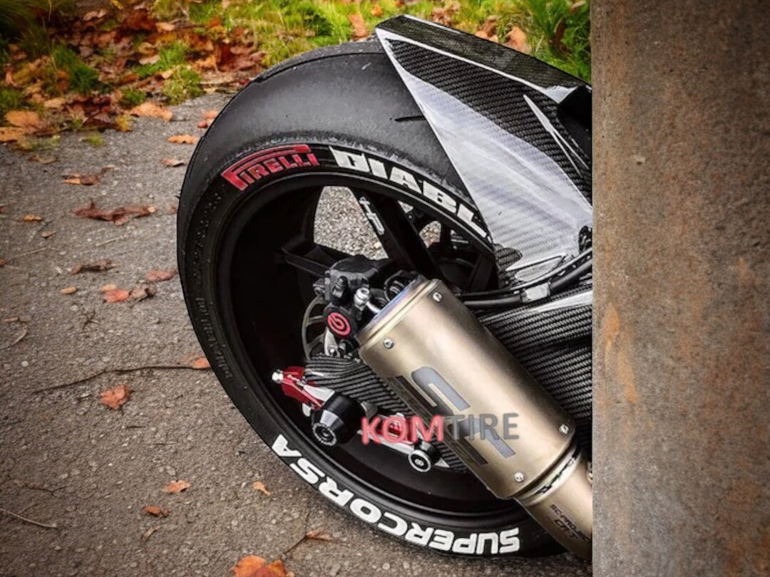 Motorcycle Diablo Supercorsa Tire Stickers Tire Letters Decal Custom 0. ...