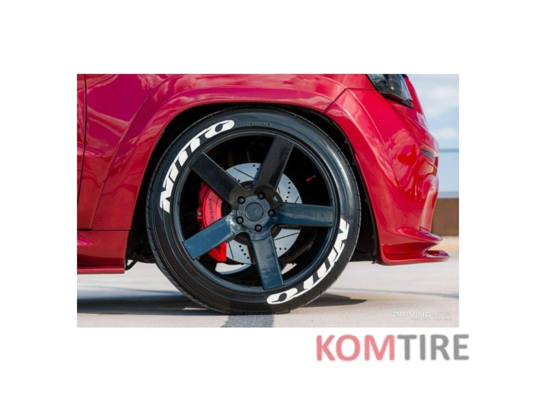 Nitto Tire Stickers Tire Letters Decal Custom 1'' 8x Permanent Tire ...