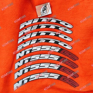 Nitto NT555 G2 Tire Stickers Tire Letters Decal Custom 1'' 8x Permanent ...