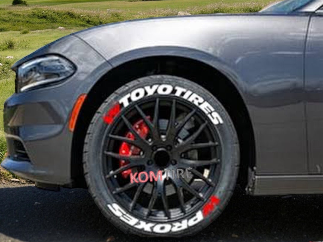Toyo Tires Proxes Red Flag Tire Stickers Tire Letters Decal Custom 1 ...