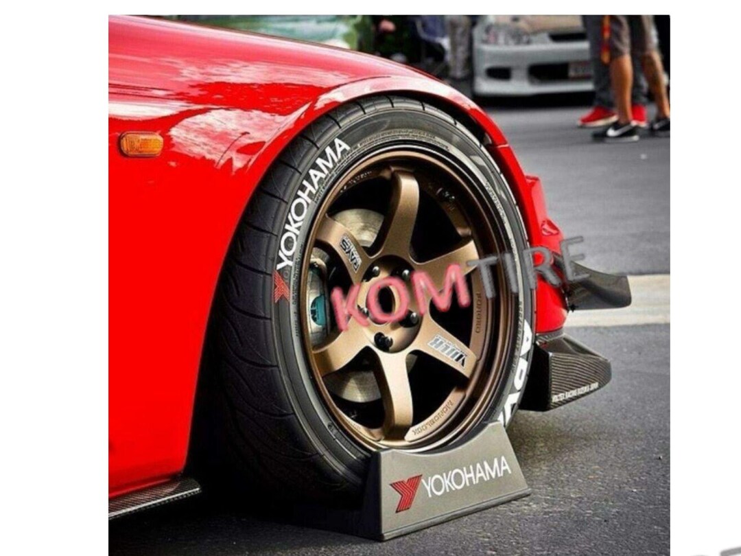 Yokohama Advan Tire Stickers Tire Letters Decal Custom 1'' 8x Permanent ...
