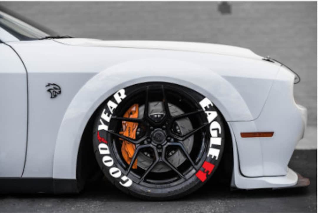 GOODYEAR EAGLE F1 Tire Stickers Tire Letters Decal Custom 1'' 8x ...