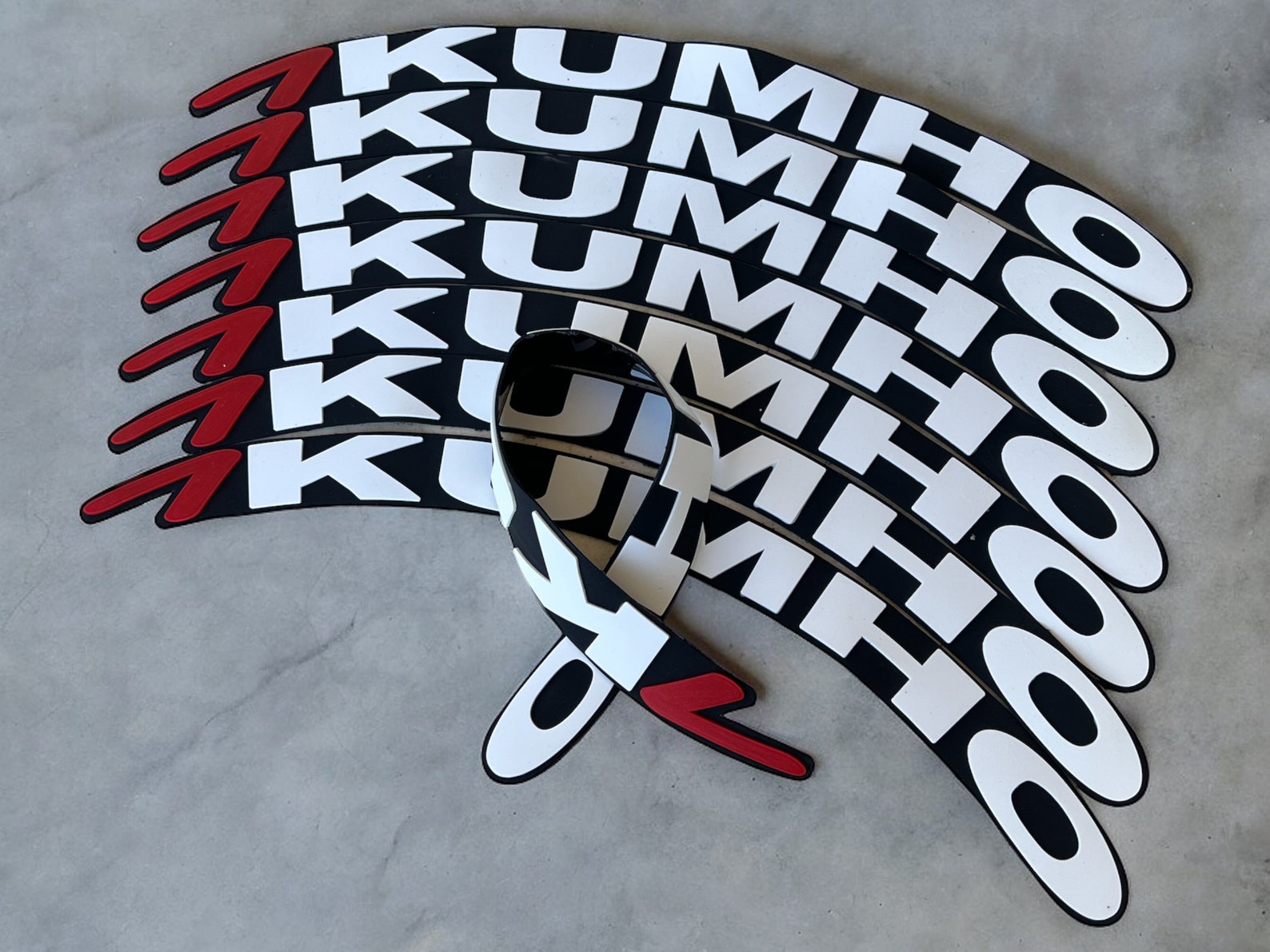 Kumho Tire Stickers Tire Letters Decal Custom 1'' 8x Permanent Tire ...