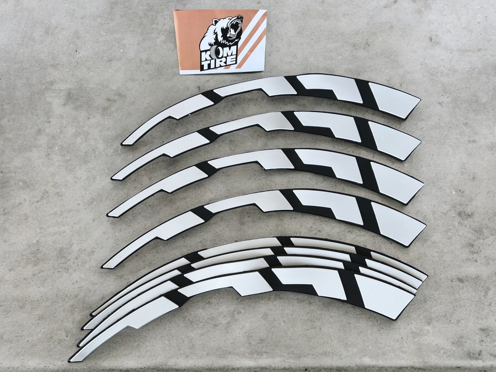 GOODYEAR & STRIP Tire Stickers Tire Letters Decal Custom 1'' 8x ...