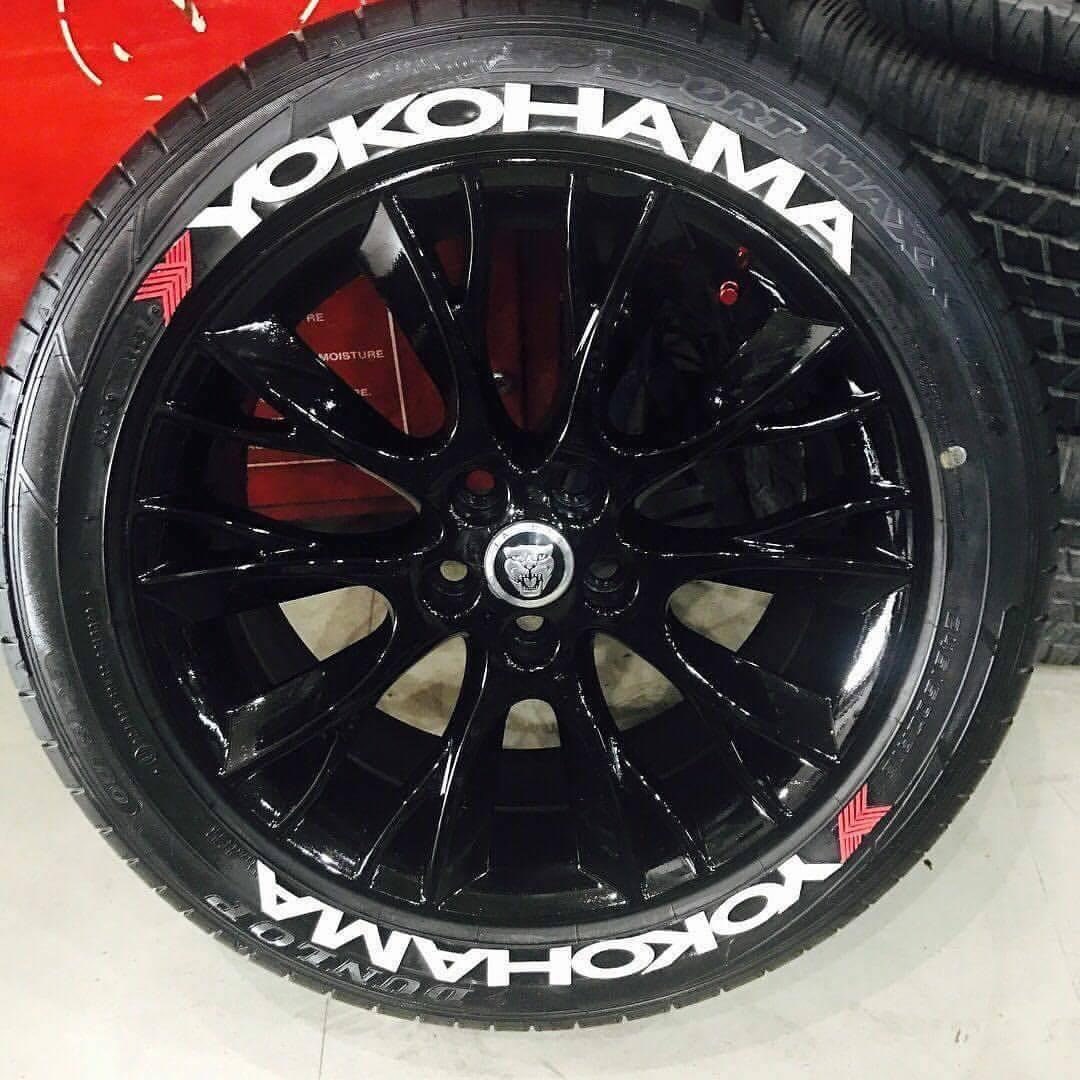 YOKOHAMA Tire Stickers, 1'' Permanent Decal (8x) - Etsy