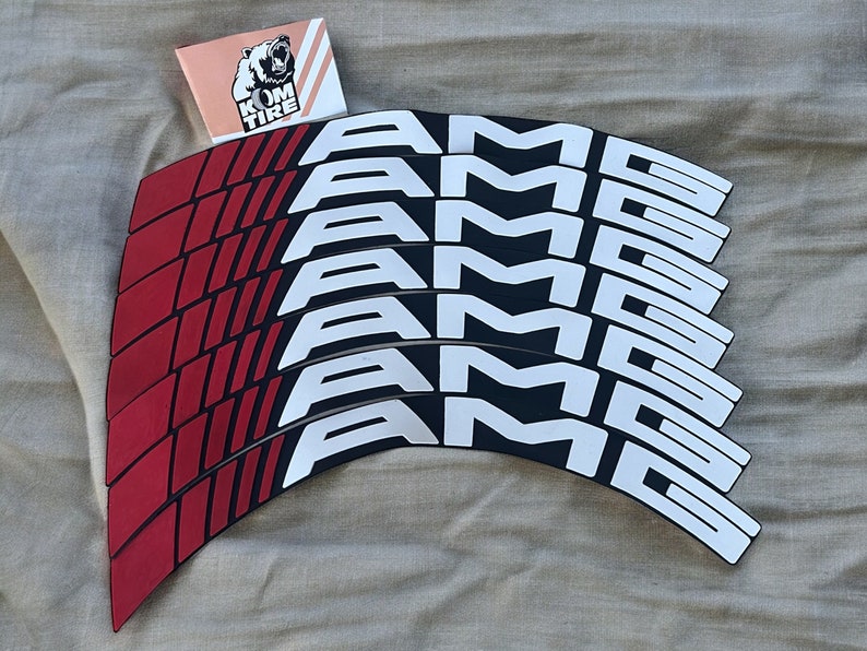 AMG Tire Stickers Tire Letters Decal Custom 1'' 8x Permanent Tire ...