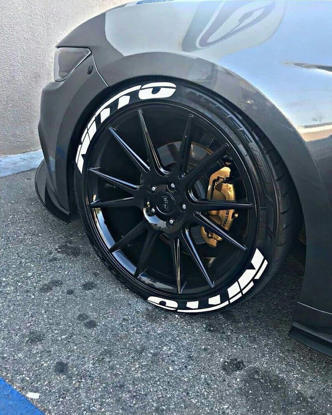 NITTO Tire Stickers Tire Letters Decal Custom 1'' 8x Permanent Tire ...