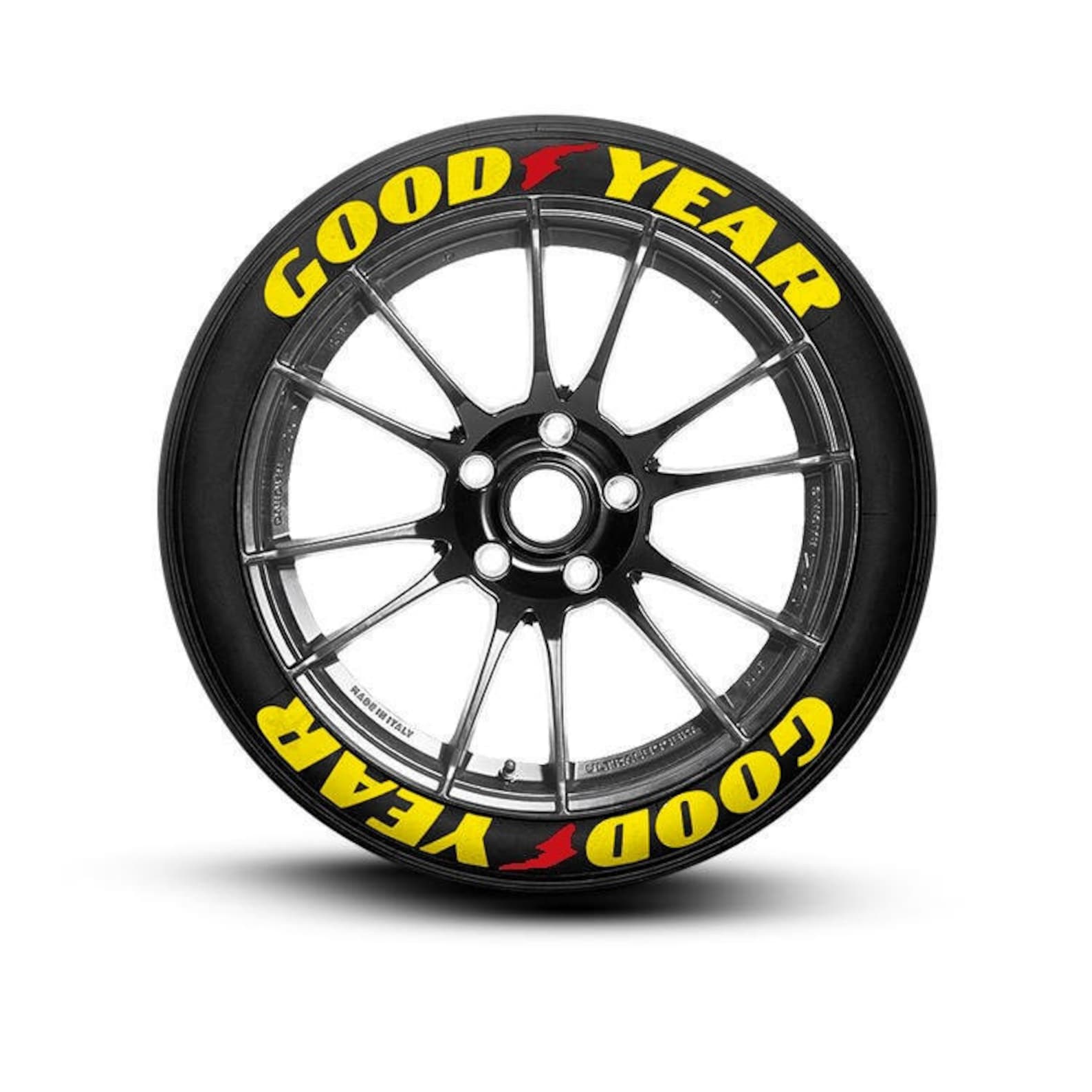 GOODYEAR Yellow Tire Stickers Tire Letters Decal Custom 1'' 8x ...