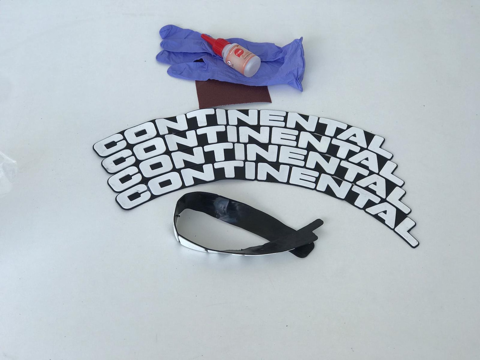 CONTINENTAL Tire Stickers Tire Letters Decal Custom 1'' 8x Permanent ...