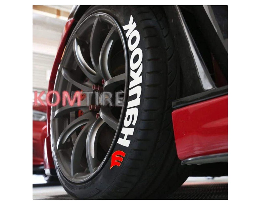 Hankook Tire Stickers Tire Letters Decal Custom 1'' 8x Permanent Tire ...