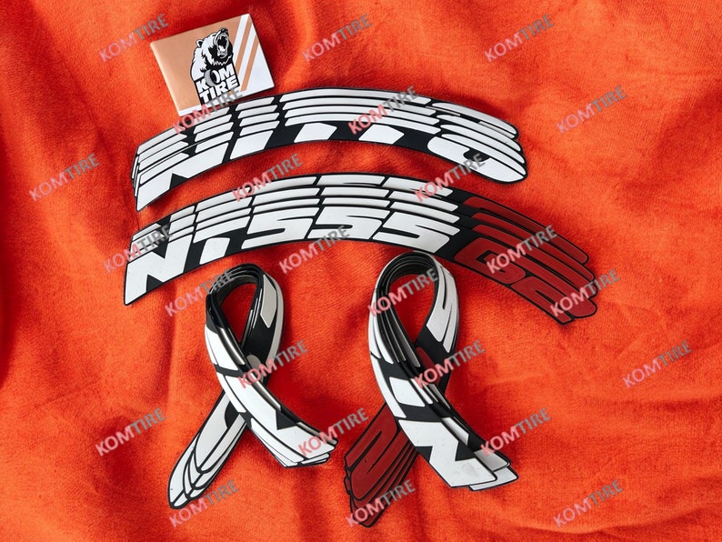 Nitto NT555 G2 Tire Stickers Tire Letters Decal Custom 1'' 8x Permanent ...