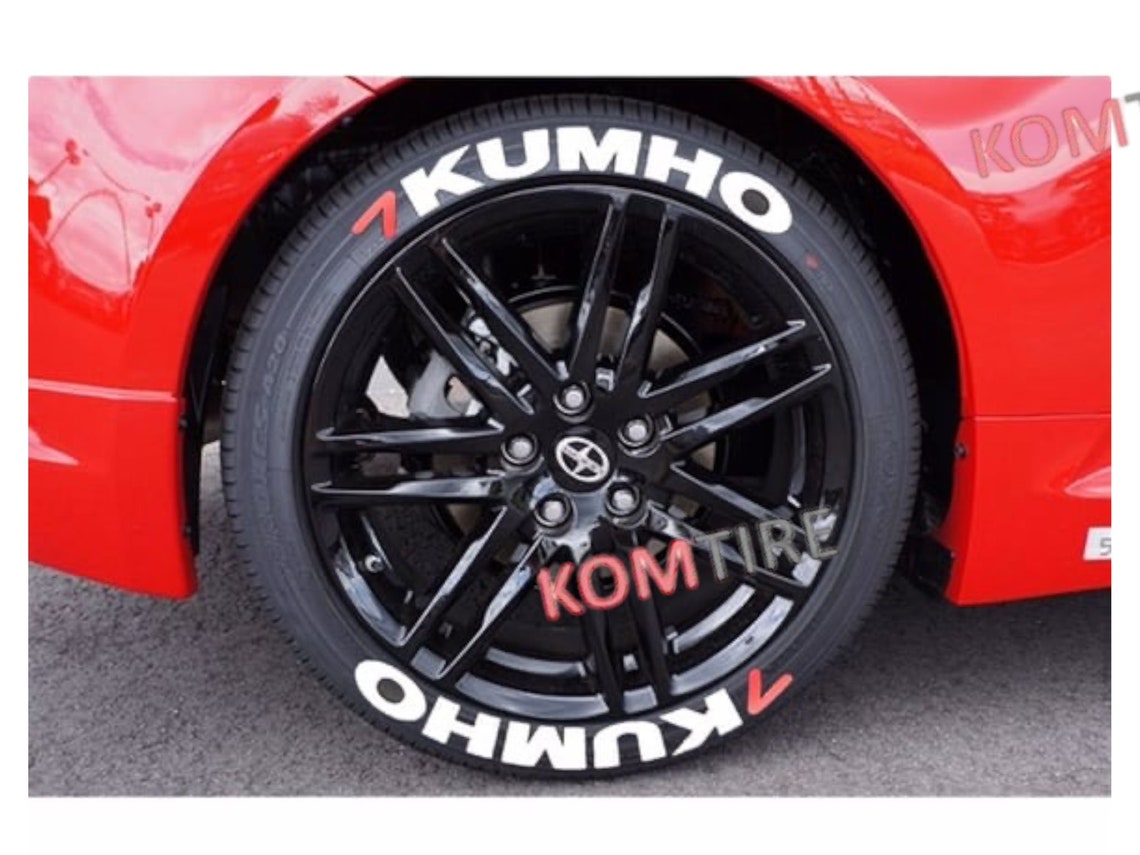 Kumho Tire Stickers Tire Letters Decal Custom 1'' 8x Permanent Tire ...