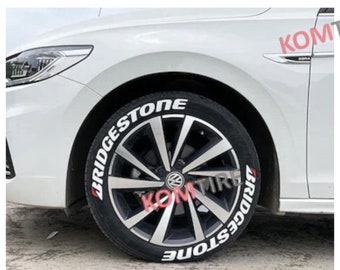 CHEVROLET RACING Tire Stickers Tire Letters Decal Custom 1'' 8x ...