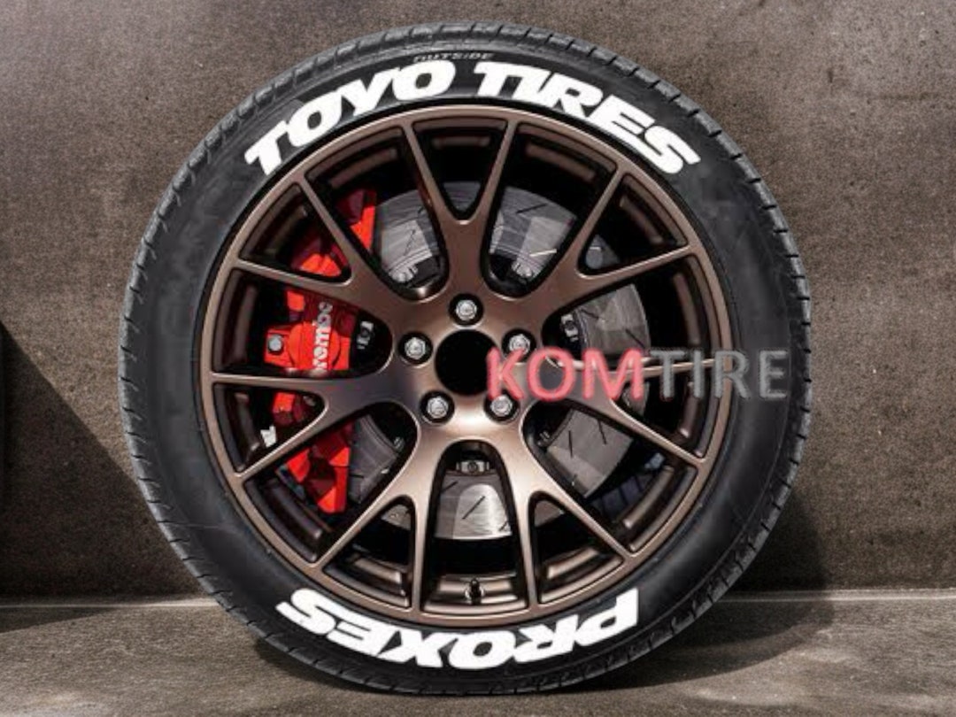 Toyo Tires Proxes Permanent Tire Stickers Tire Letters Decal Custom 1 ...