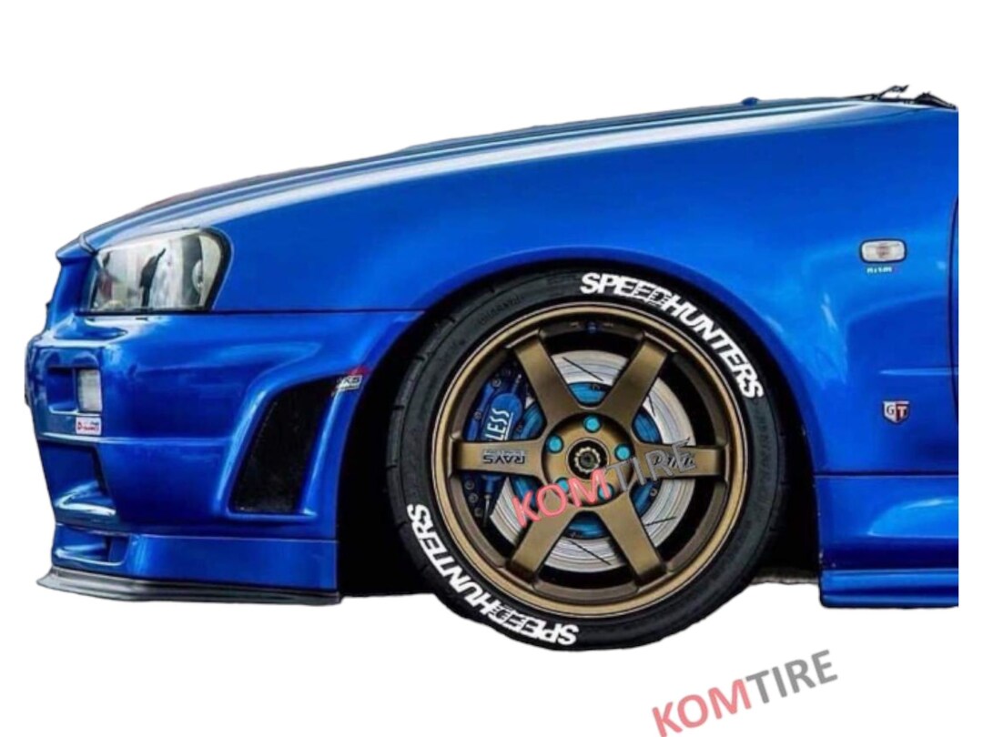Speedhunters Tire Stickers Tire Letters Decal Custom 1'' 8x Permanent ...