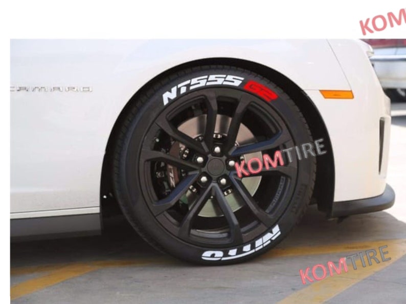 Nitto NT555 G2 Tire Stickers Tire Letters Decal Custom 1'' 8x Permanent ...
