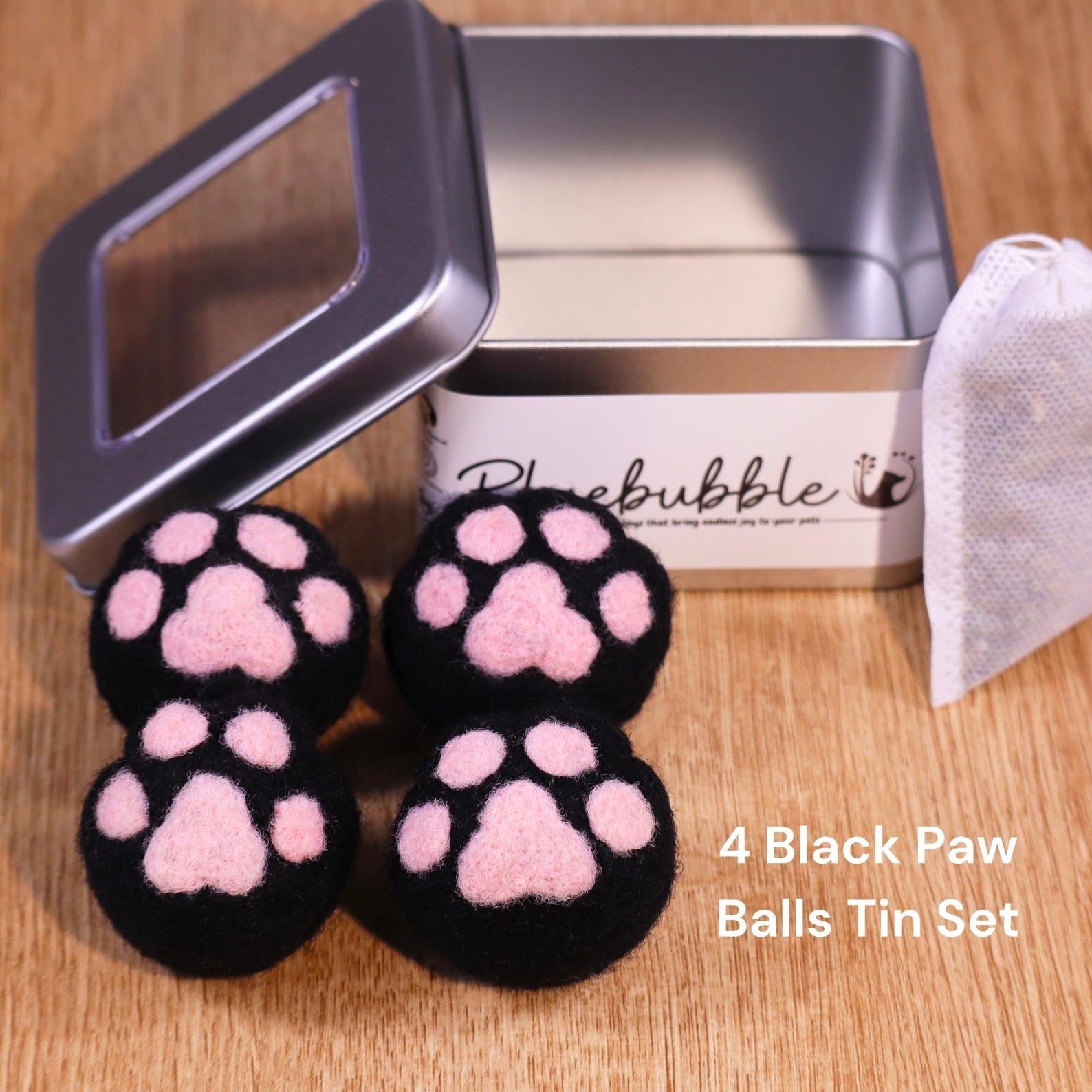 Catnip Silvervine Felted Paw Ball Cat Toys: New Zealand Wool With ...