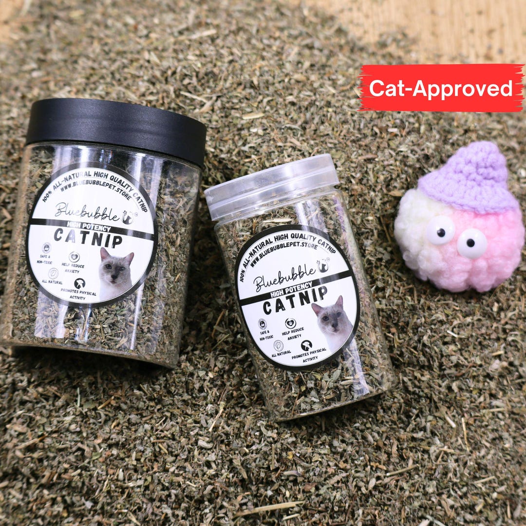 Catnip All Natural High Potency 1/2 Cups With Puffy Toy New Harvest Cat ...