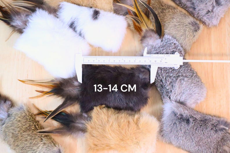 Rabbit Fur Cat Kicker Toys - With Natural Pheasant Feathers - Etsy
