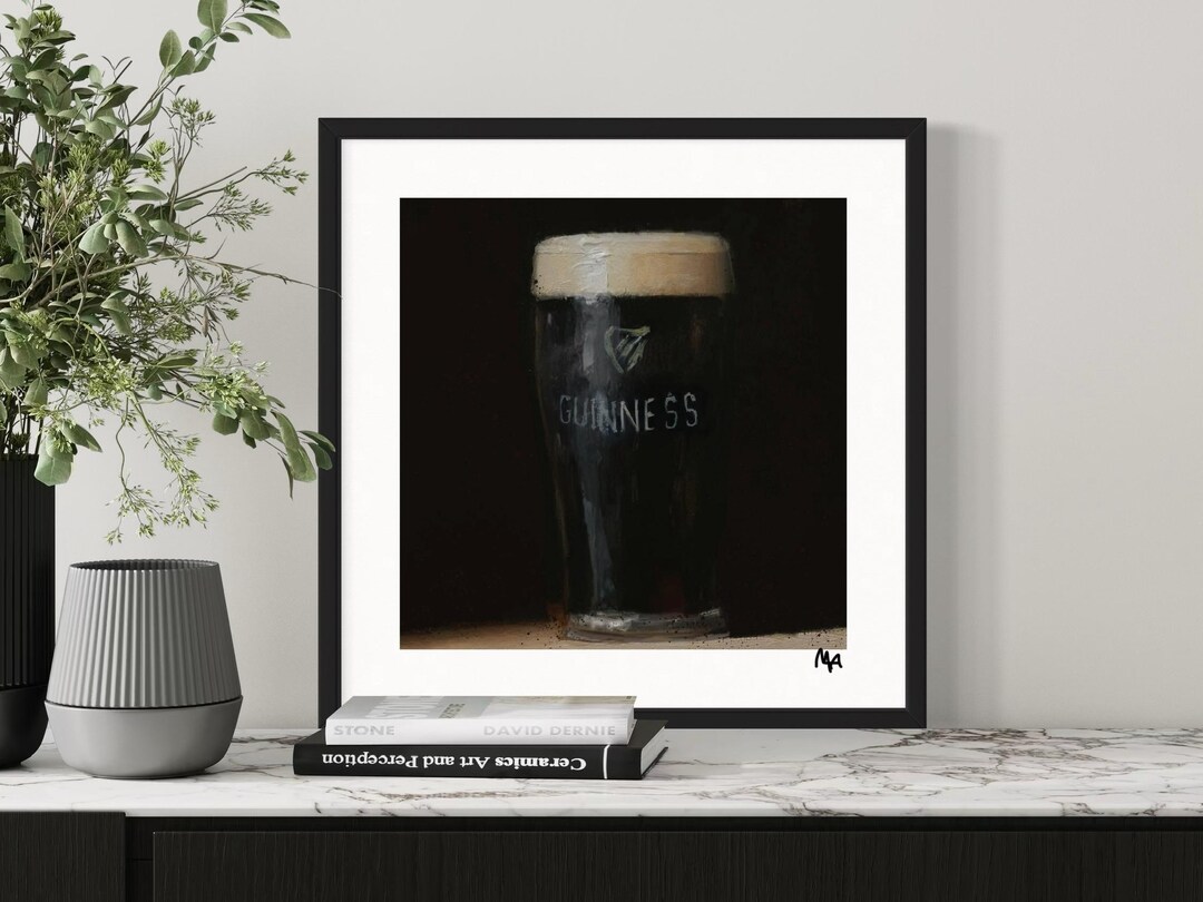 30% OFF A Pint of Guinness Square | Fine Art Print | Guinness Gift ...