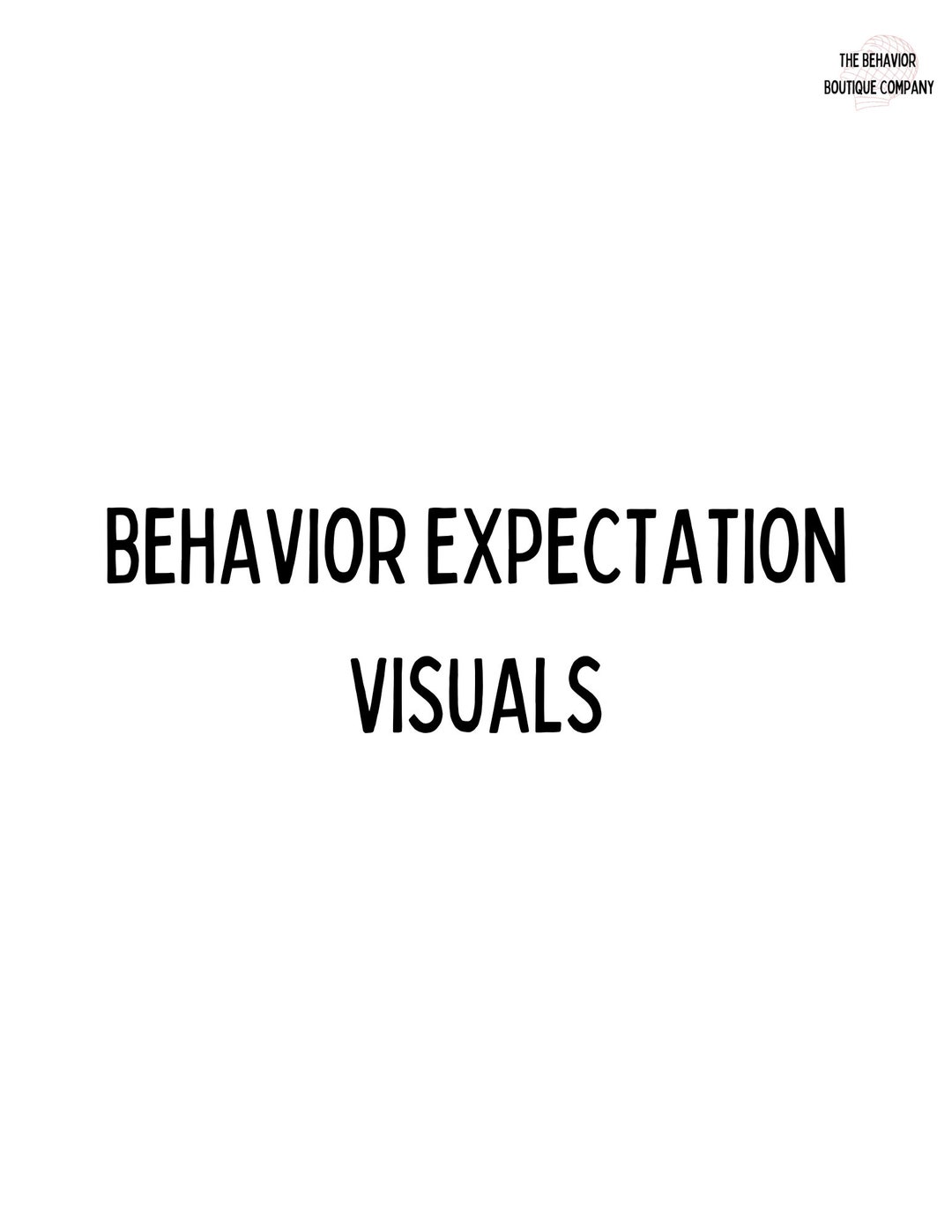 Behavior Expectation Visuals (cards) - Etsy