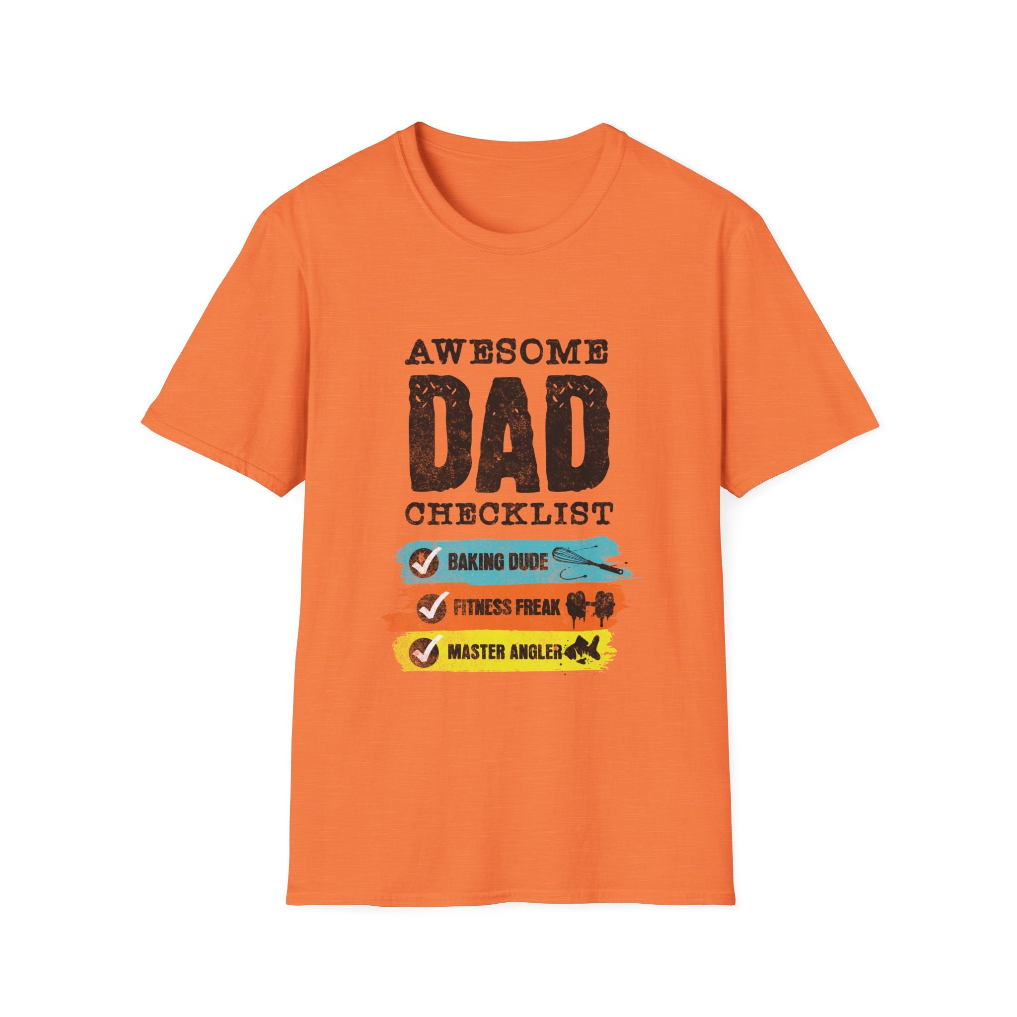 Awesome Dad Checklist, Fathers Day T-shirt, Premium Tshirt, Mens Shirt ...