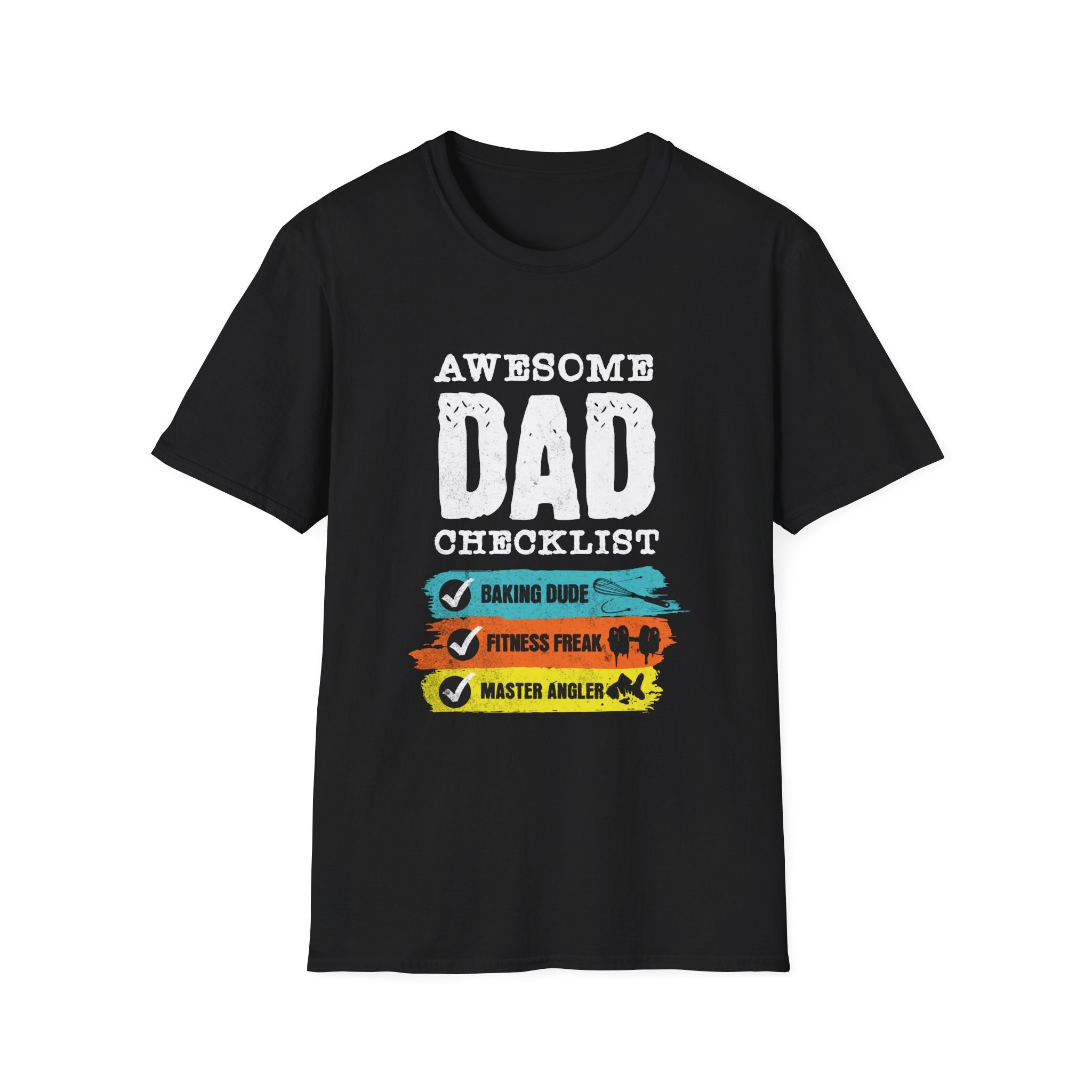 Awesome Dad Checklist, Fathers Day T-shirt, Premium Tshirt, Mens Shirt ...