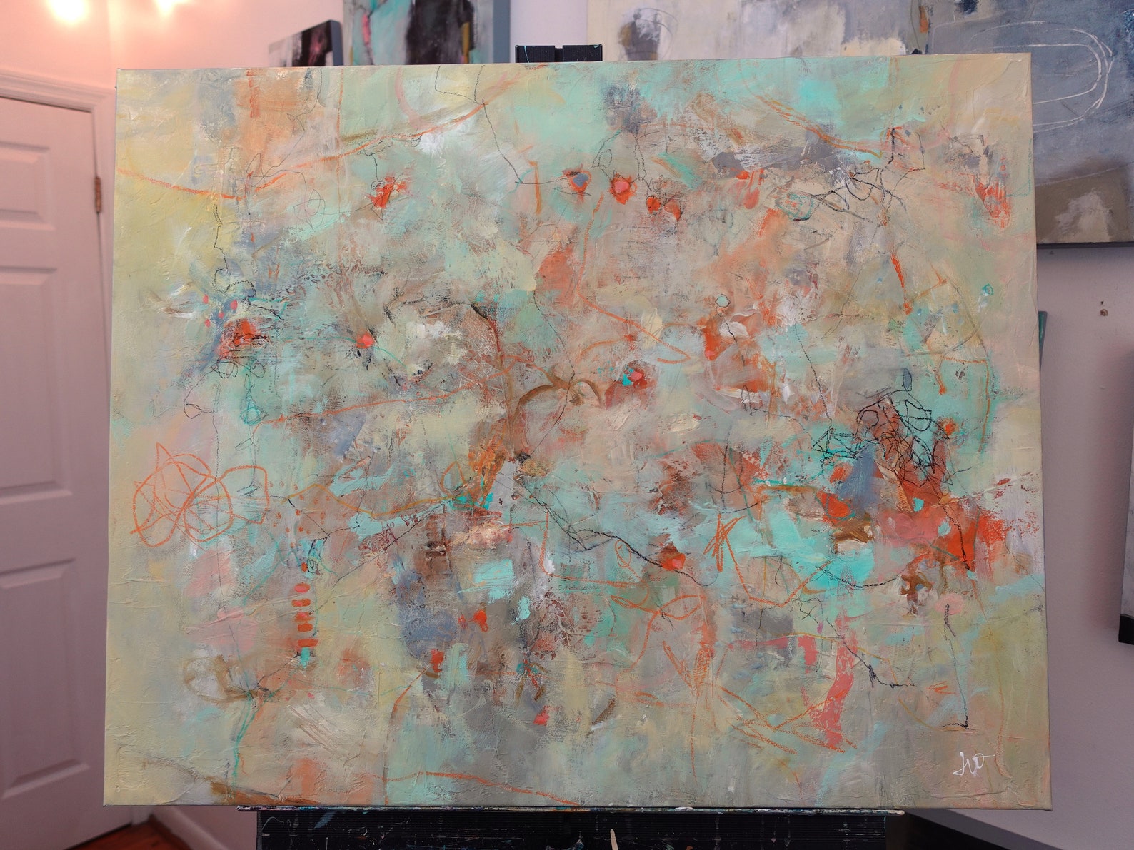 Soft and Subtle Abstract Painting on Canvas 24 X 30 by Artist - Etsy