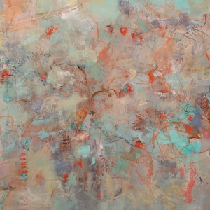 Soft and Subtle Abstract Painting on Canvas 24 X 30 by Artist and ...